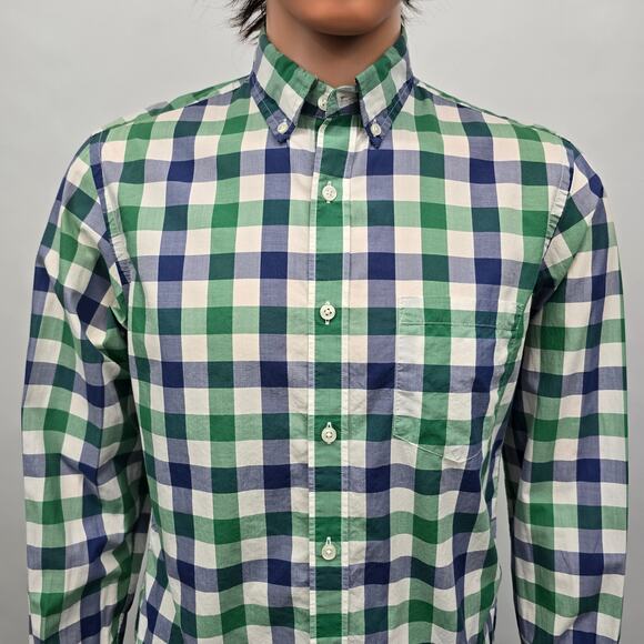 J. Crew | Shirts | J Crew Light Weight Shirt Men S Buffalo Check Plaid ...